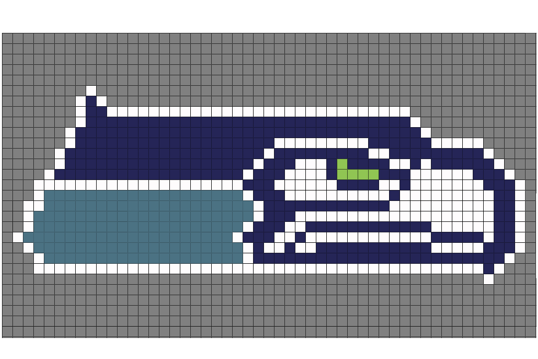 Crochet Bobble Stitch Pixel Blanket (Seattle Seahawks Blanket) - Repeat ...