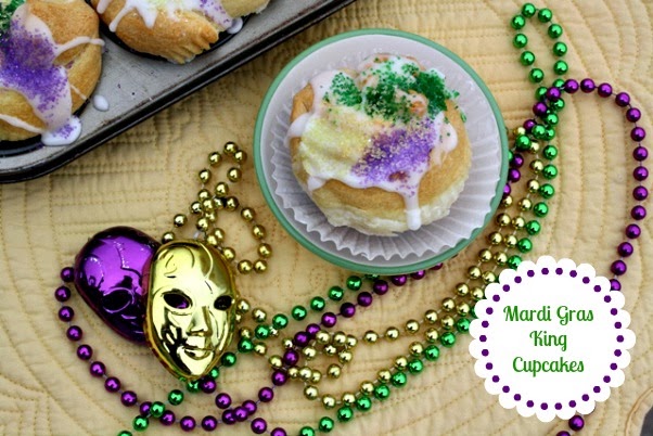 Mardi Gras - King Cake Cupcakes — Mommy's Kitchen