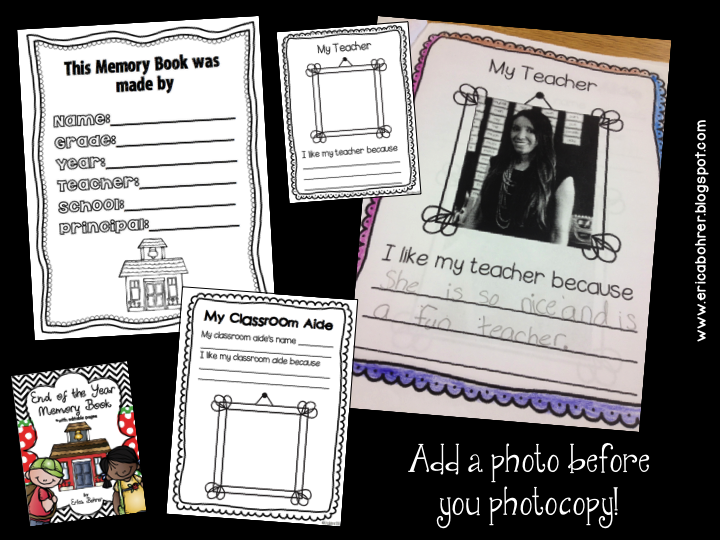 End of the Year Memory Book