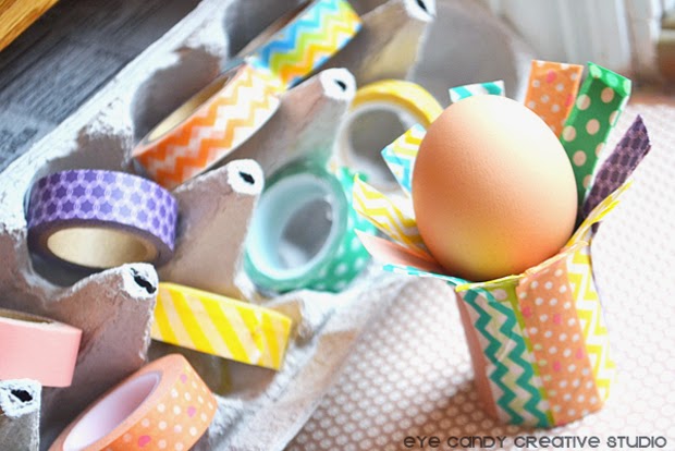 Eye Candy Creative Studio: DIY Craft :: Easter Egg Holder using Washi Tape