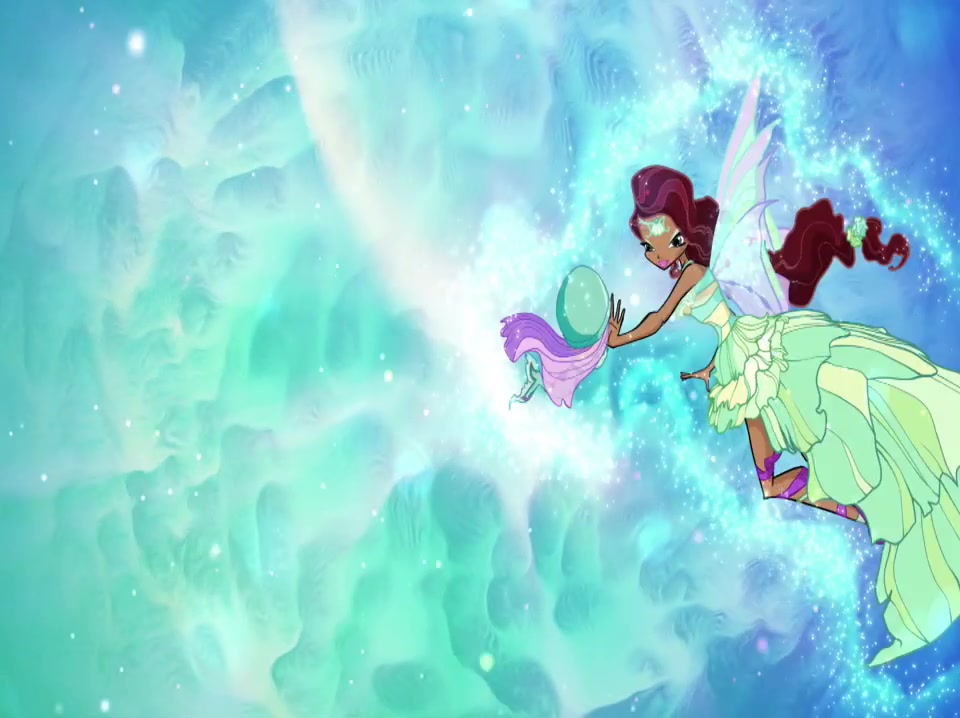 ¡Imágenes de la conexión mágica de Layla con su Selkie Lenny! - Winx ...