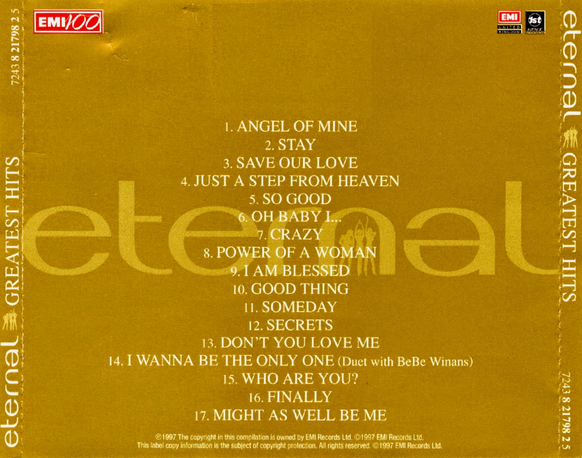 MI COLECCION DE MUSICA: Eternal - Greatest Hits