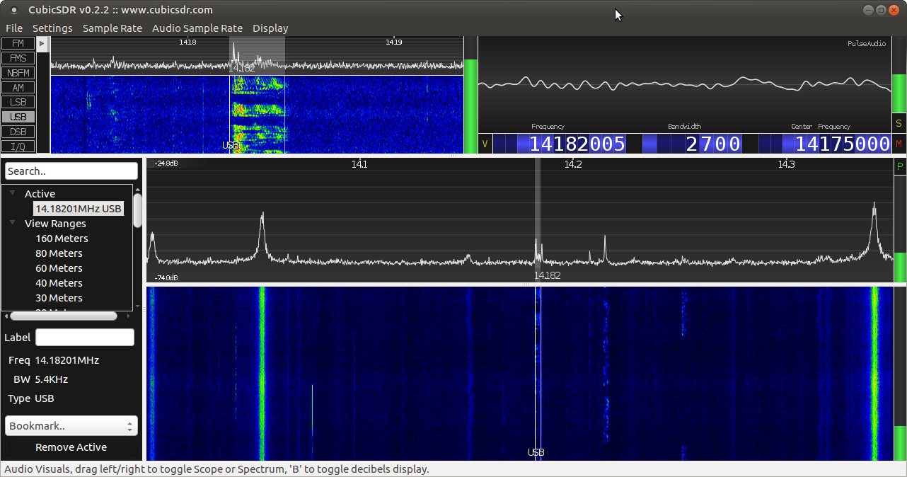 Linux Opengl Spectrum Analyzer