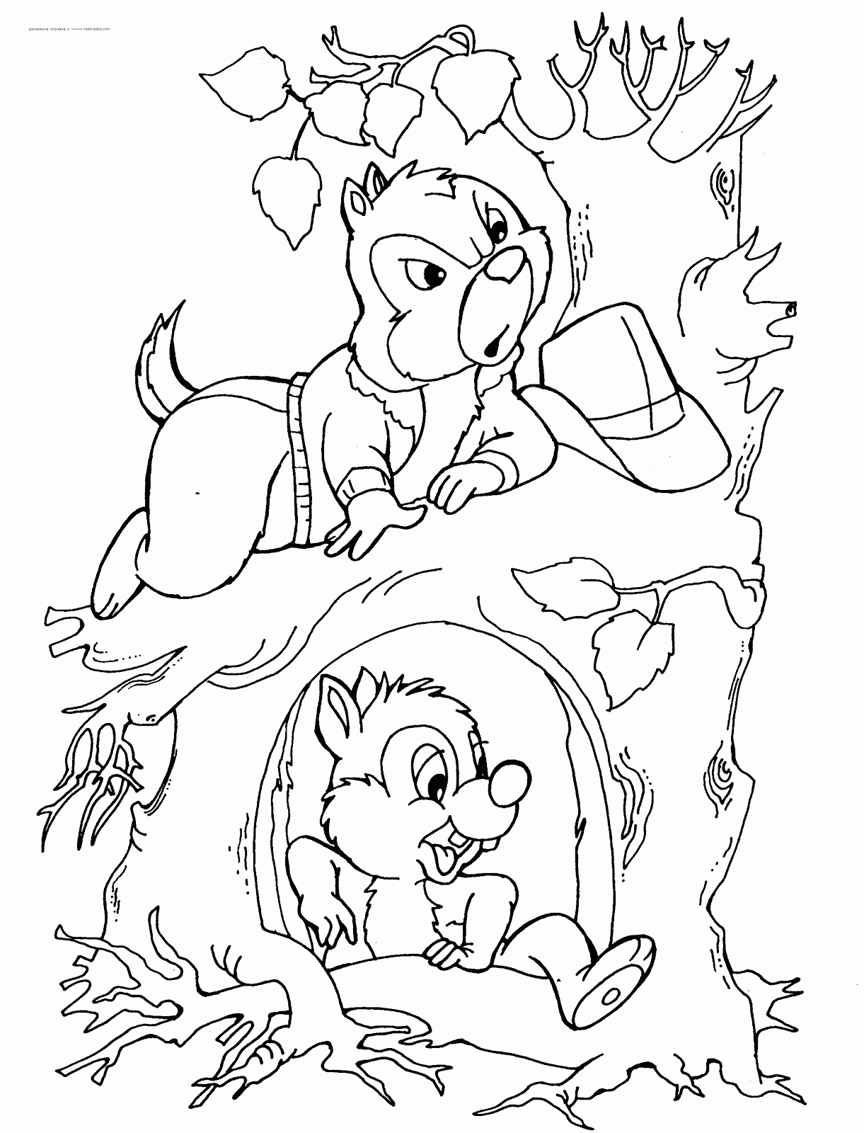 chip-si-dale-planse-de-colorat+%281%29.gif (1221×1600) | Páginas para ...