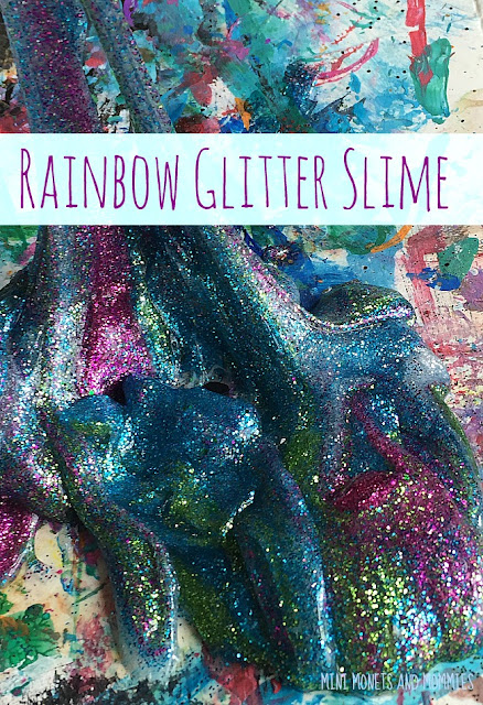 Mini Monets and Mommies: Rainbow Sparkle Slime