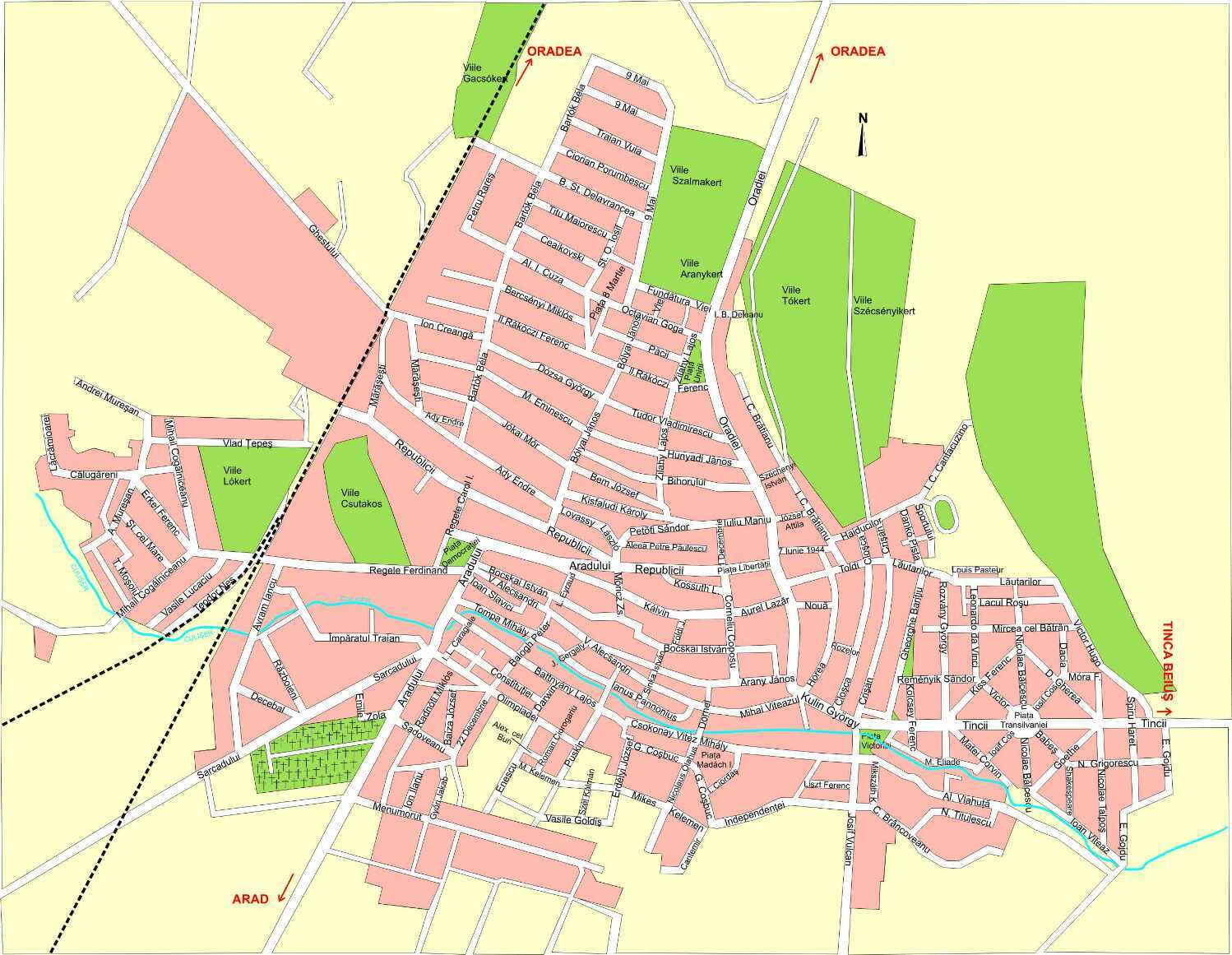 Romania Live: Harta rutiera Salonta