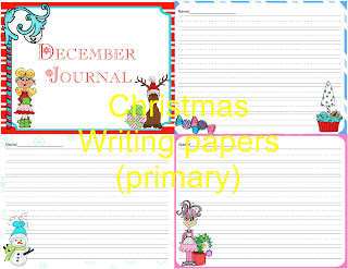 Scrap N Teach: December Journal (Christmas writing papers)