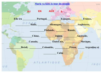 une récré...... amusante!!!!!!: les prépositions de pays et villes
