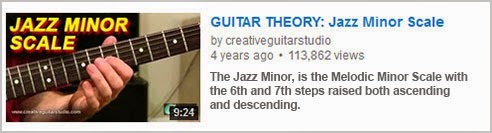 GuitarBlog: Jazz Minor Scale | Creative Guitar Studio