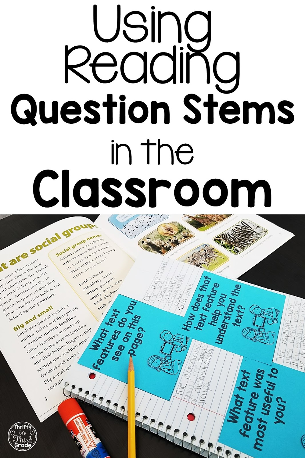Using Reading Question Stems - Thrifty in Third Grade