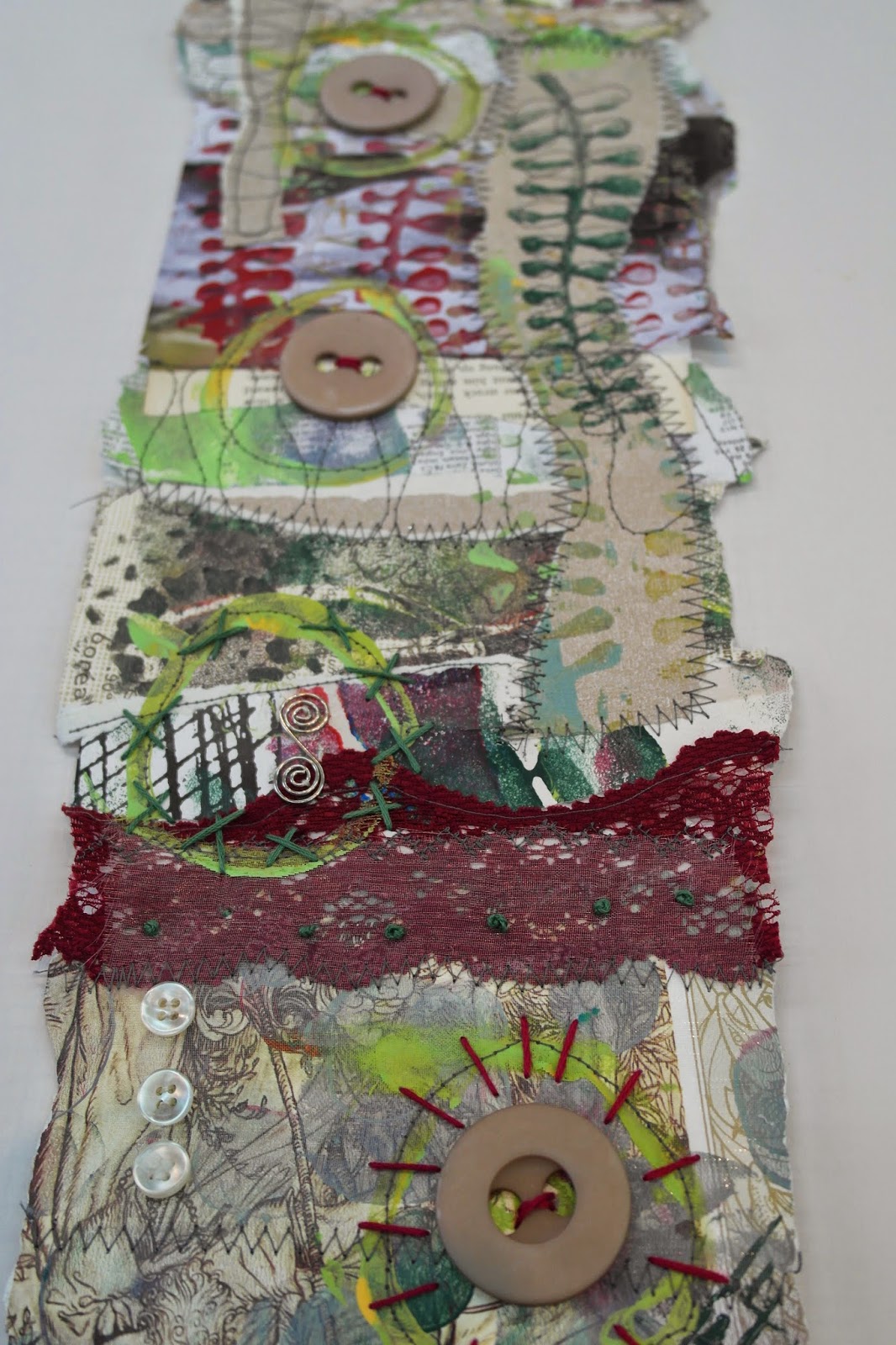 H-anne-Made: Print Collage Stitch with Creative Threads in Garstang