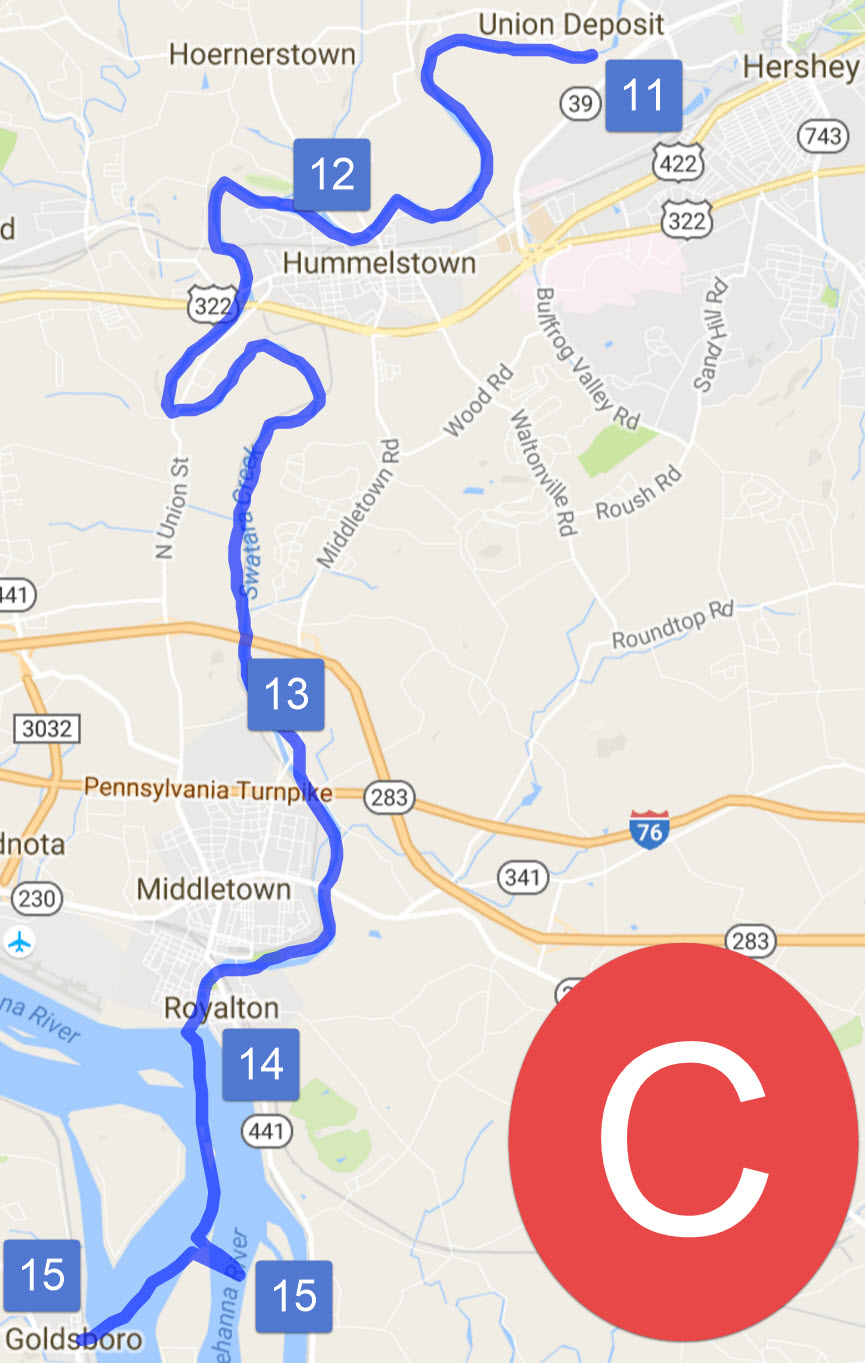 Adventures and Pondering: Commute via Swatara Creek