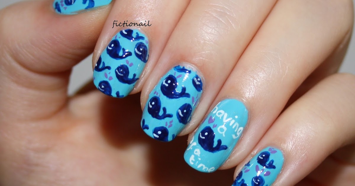 Whale Pattern Nails