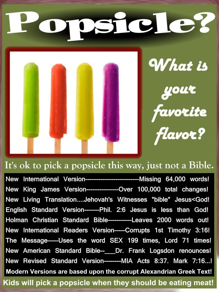 Morning Musings...: Popsicle Bibles