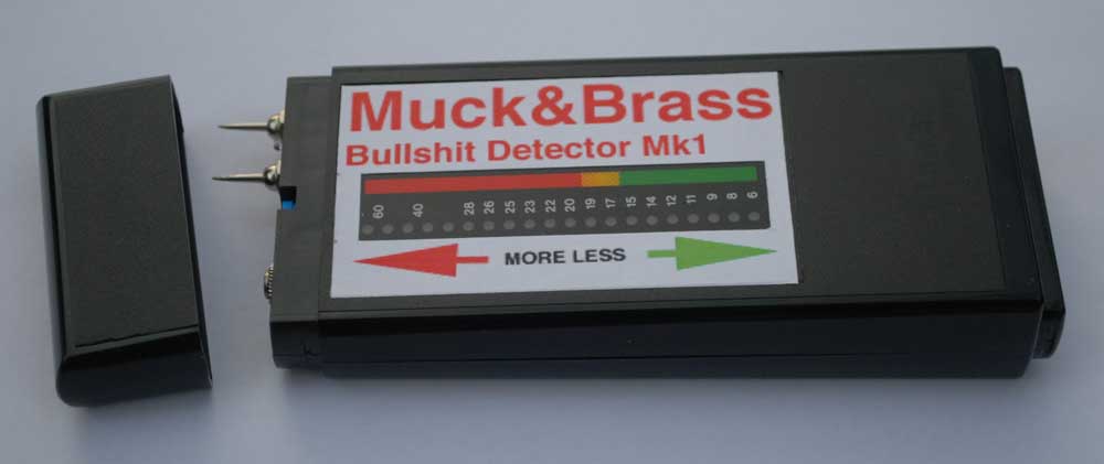 MuckandBrass: Recall of M&B Bullshit Detector Mk1