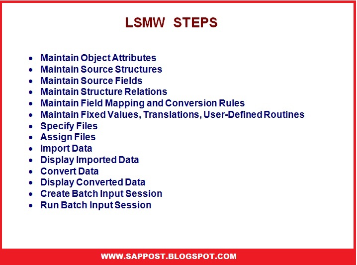 SAP MM Simplifying the unsimplified: LSMW STEPS