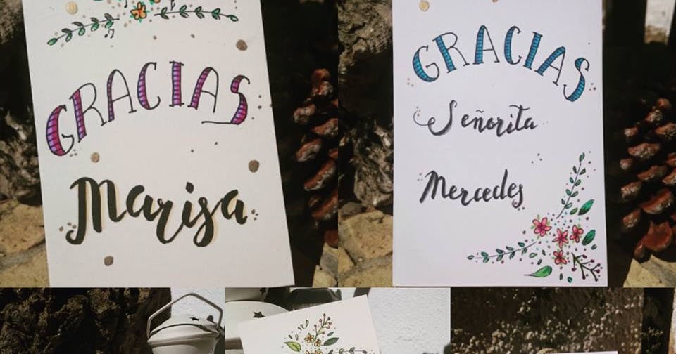 Maruri Lettering: Tarjeta para una maestra especial