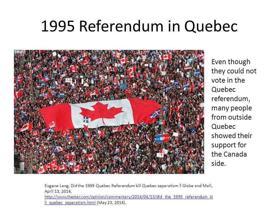 The World of Gord: The 1995 Quebec Referendum