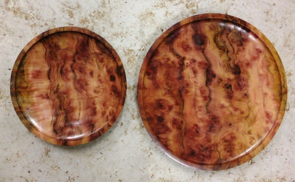 BRIAN MARKHAM - LIMBERLOST WOODTURNING: Camphor Burl Platters