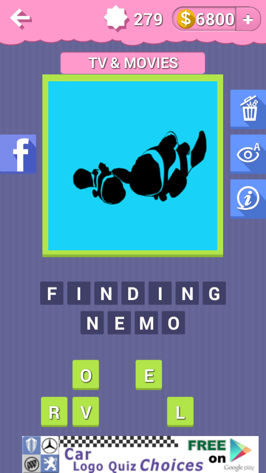 Android Games: Guess The Shadow Quiz LEVEL 2