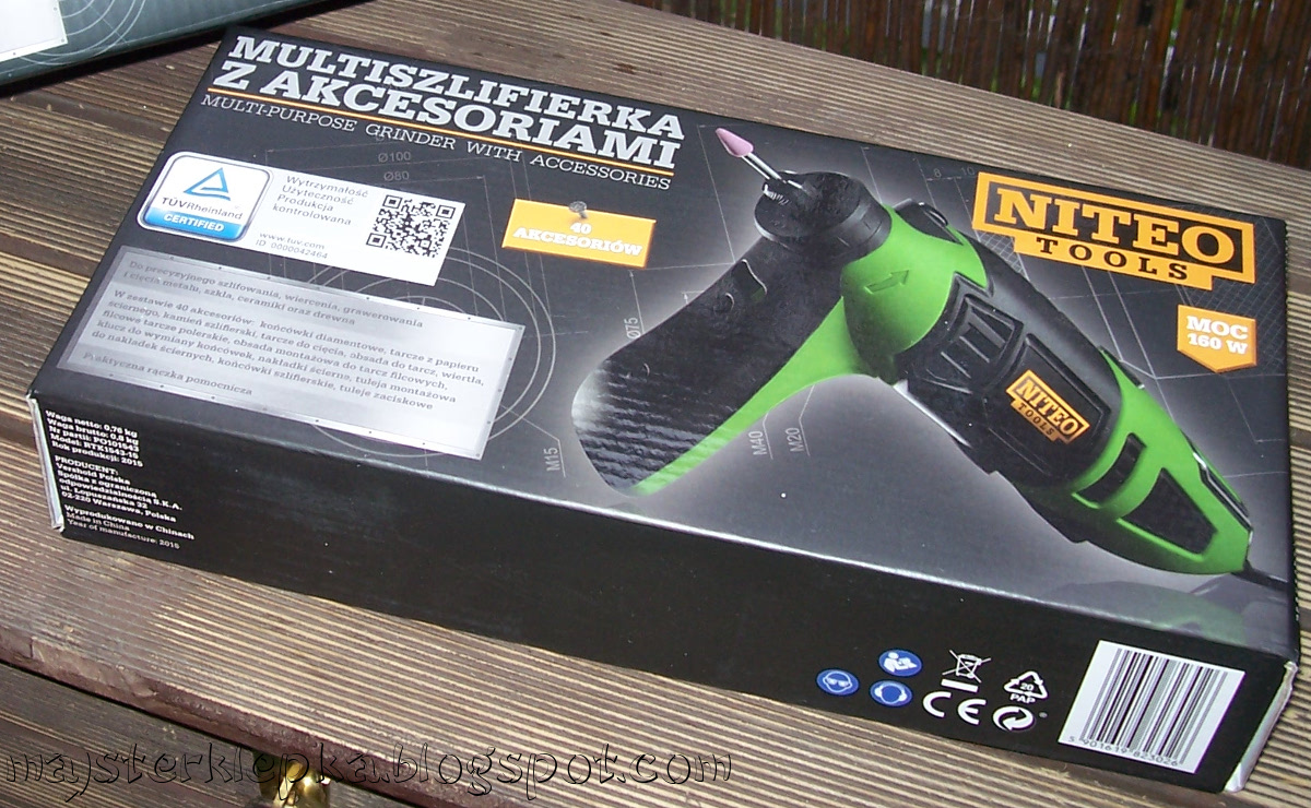 Majsterklepka: 113. Multiszlifierka (model: RTK1543-15) + akcesoria (Niteo Tools)