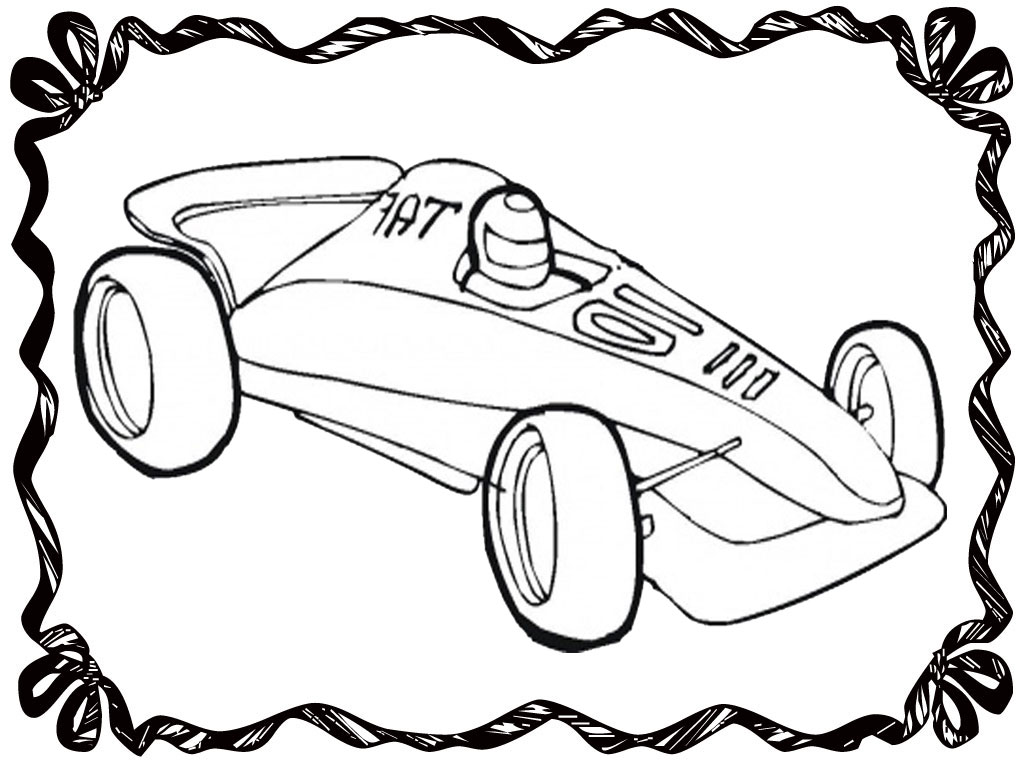 Printable Formula 1 Coloring Pages