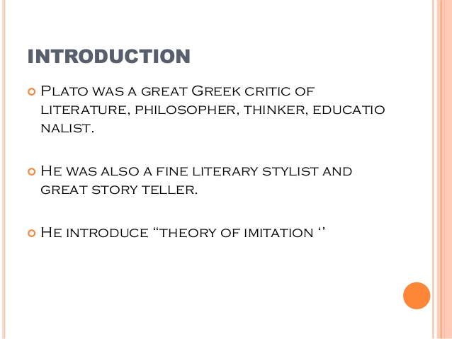 English Literature : Aristotle's theory of imitation