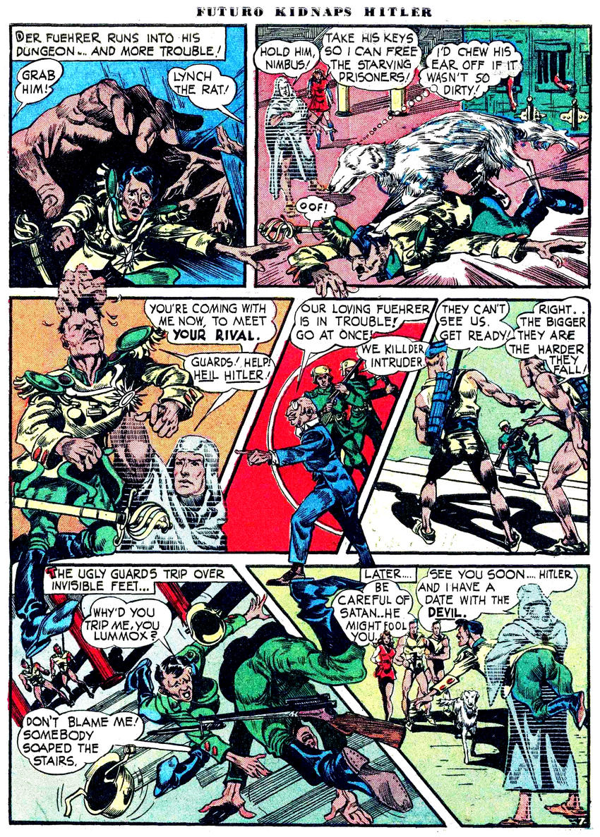 Pappy's Golden Age Comics Blogzine: Number 1309: Taking Hitler to hell