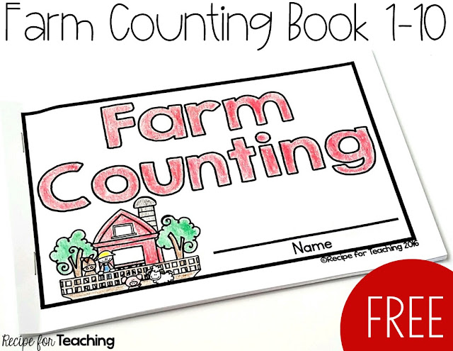 Farm Counting Book 1-10 - Recipe for Teaching