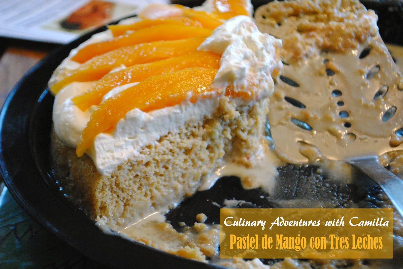Pastel de Mango con Tres Leches