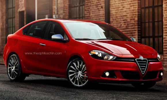 NOVEDADES SOBRE RUEDAS: .¿ASÍ SERÍA LA VERSIÓN ALFA ROMEO DEL DODGE DART?.