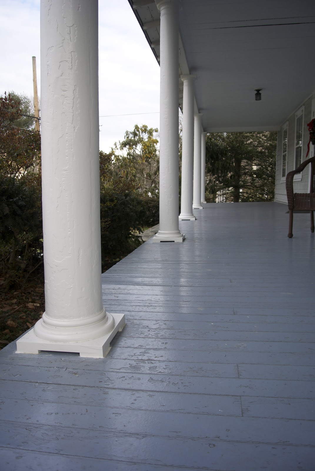 Life at Pugsley: Porch Column Bases DONE!!!, that is, 8: Before and After.