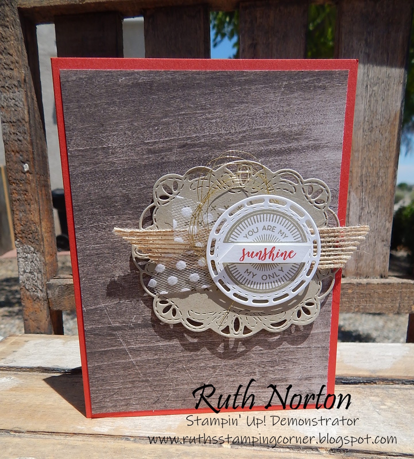 Ruth's Stamping Corner: Stitched All Around Bundle Of Sunshine!