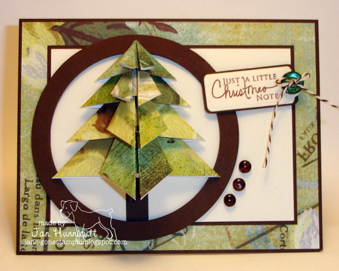 Simply Handcrafted: Folded Paper Christmas Tree Tutorial