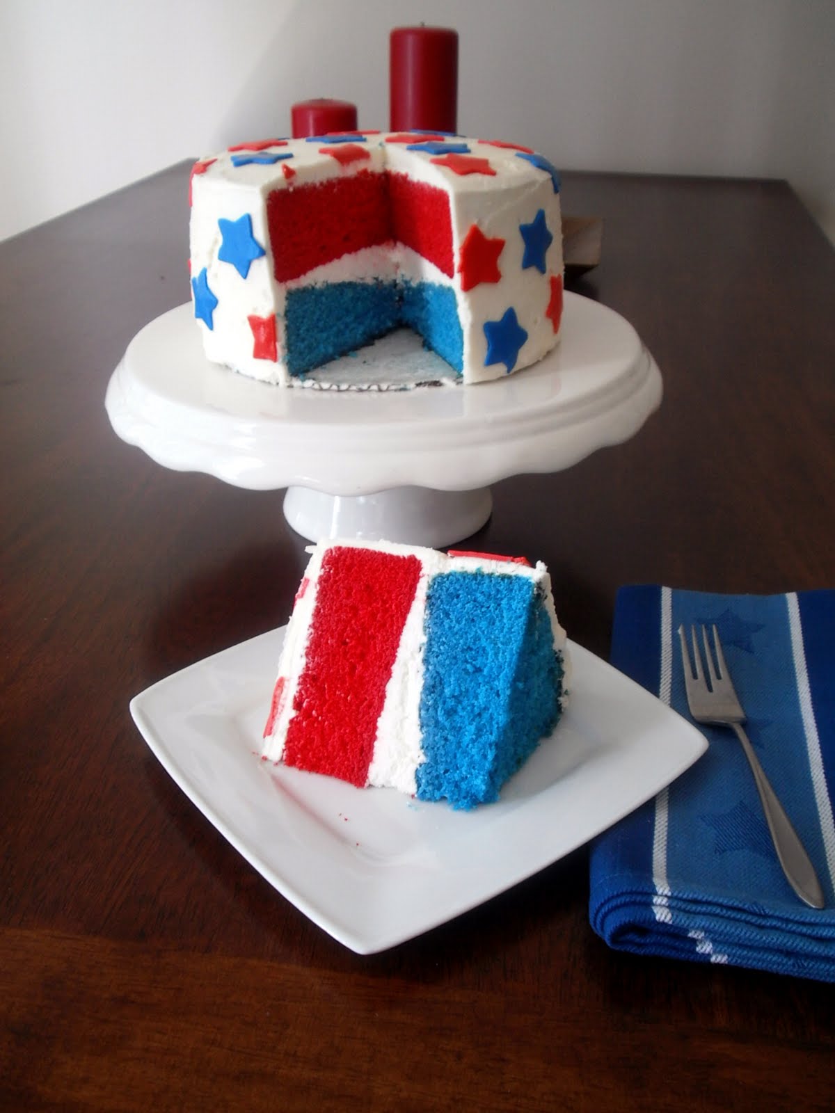 The Busty Baker: Red White and Blue Cake