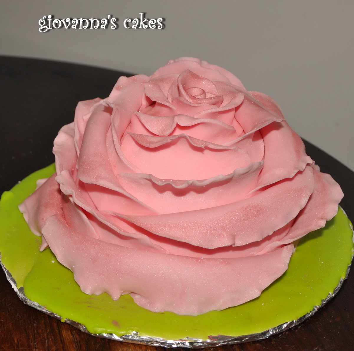 giovanna's cakes: Pink rose cake