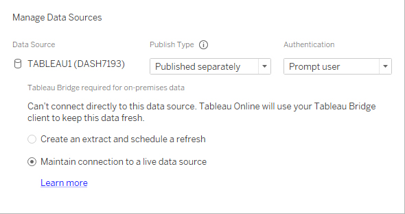 Tableau Live Connection With Server Data Refresh ~ Sour Shadow