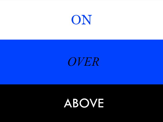 Vocabulary : On, Over, Above | COBA BAHASA INGGRIS