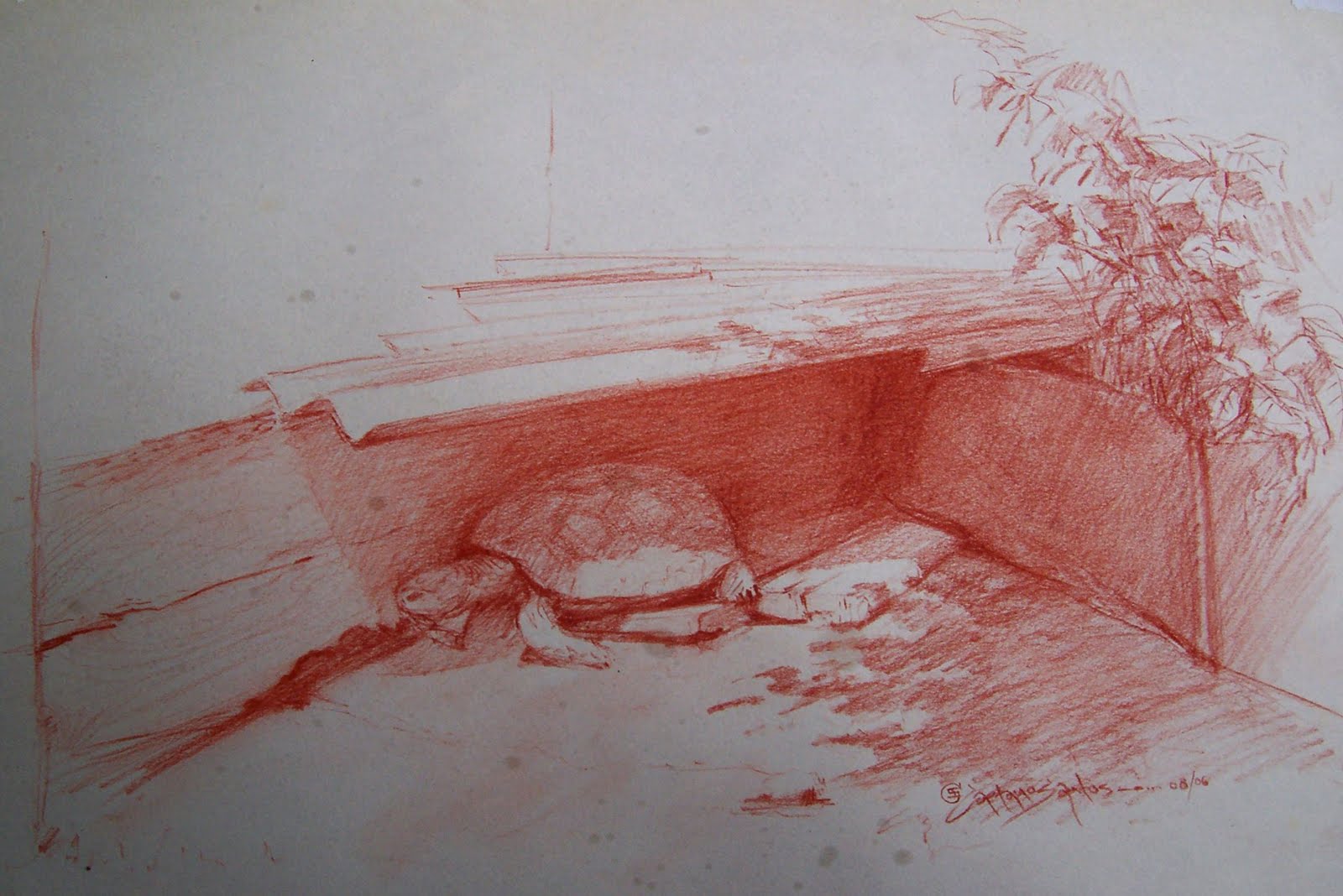 OIL PAINTINGS AND DRAWINGS WORK´S: DRAWING IN SANGUINEA