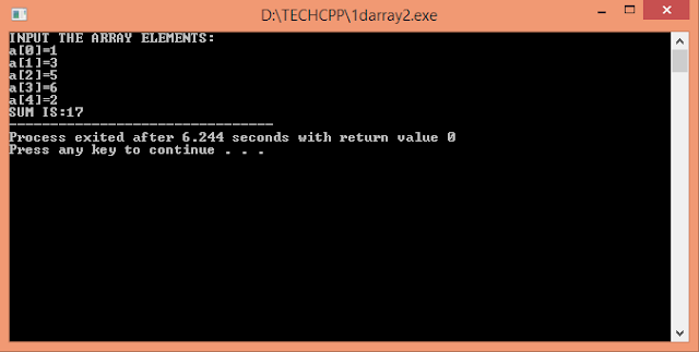 C++ Program to perform the addition of elements of an array [DEVCPP/GCC ...