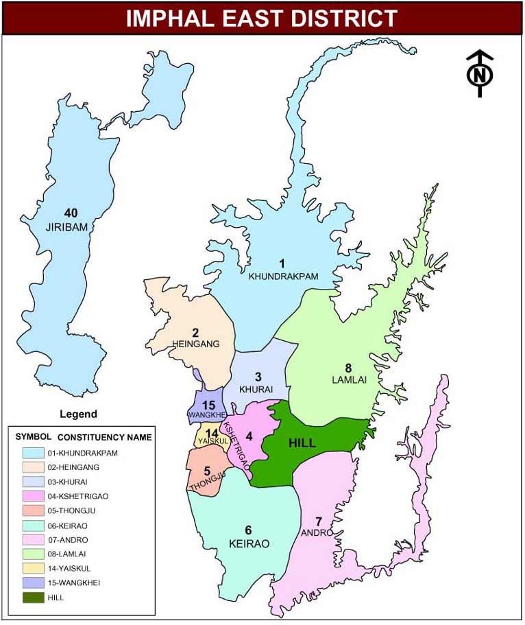 2017 Imphal East District Constituency wise Election Results