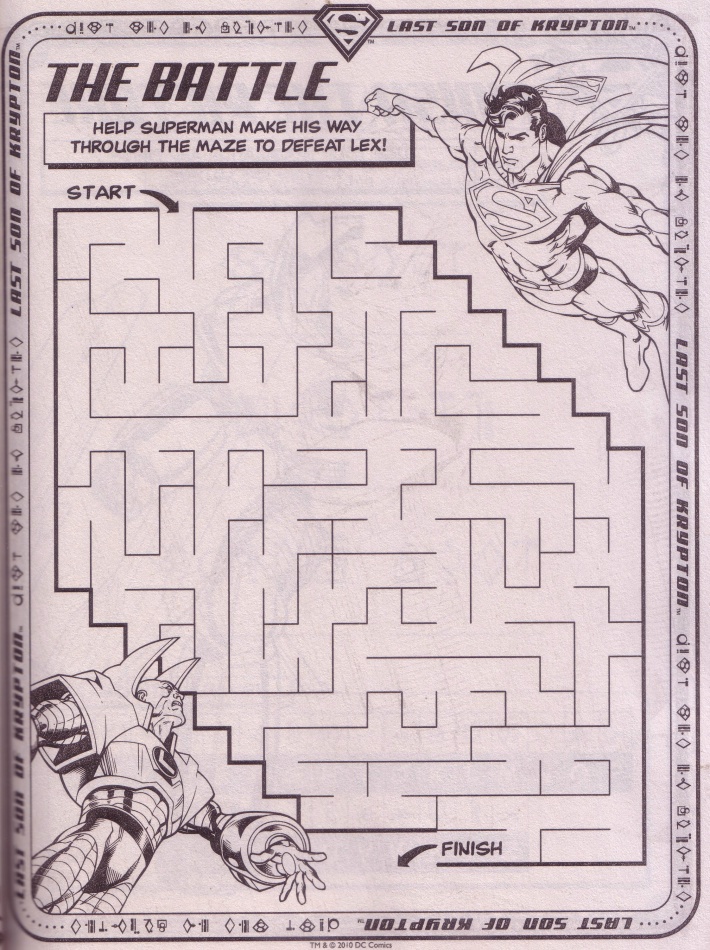 Moongem Comics: Superman Jumbo Coloring And Activity Book From 2010