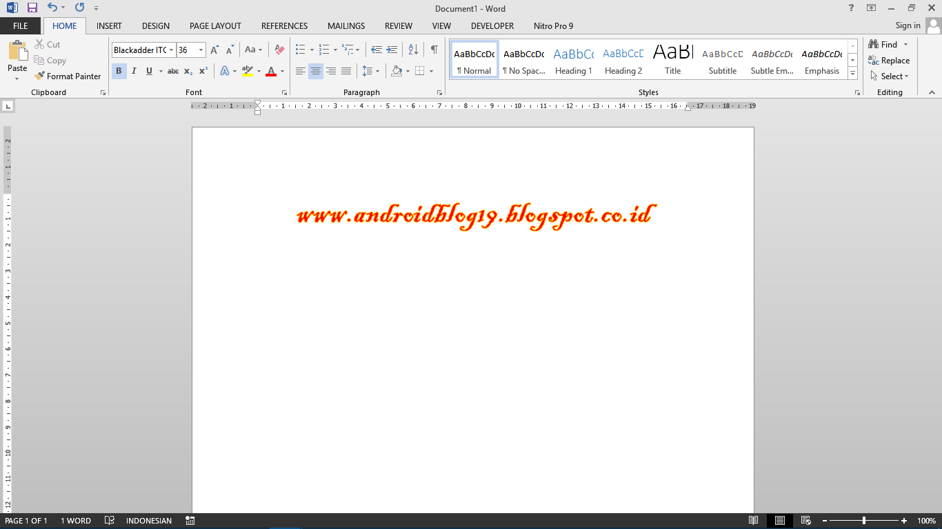 Fungsi Tab Menu Bar Pada Microsoft Office 2013 | Androidblog 19