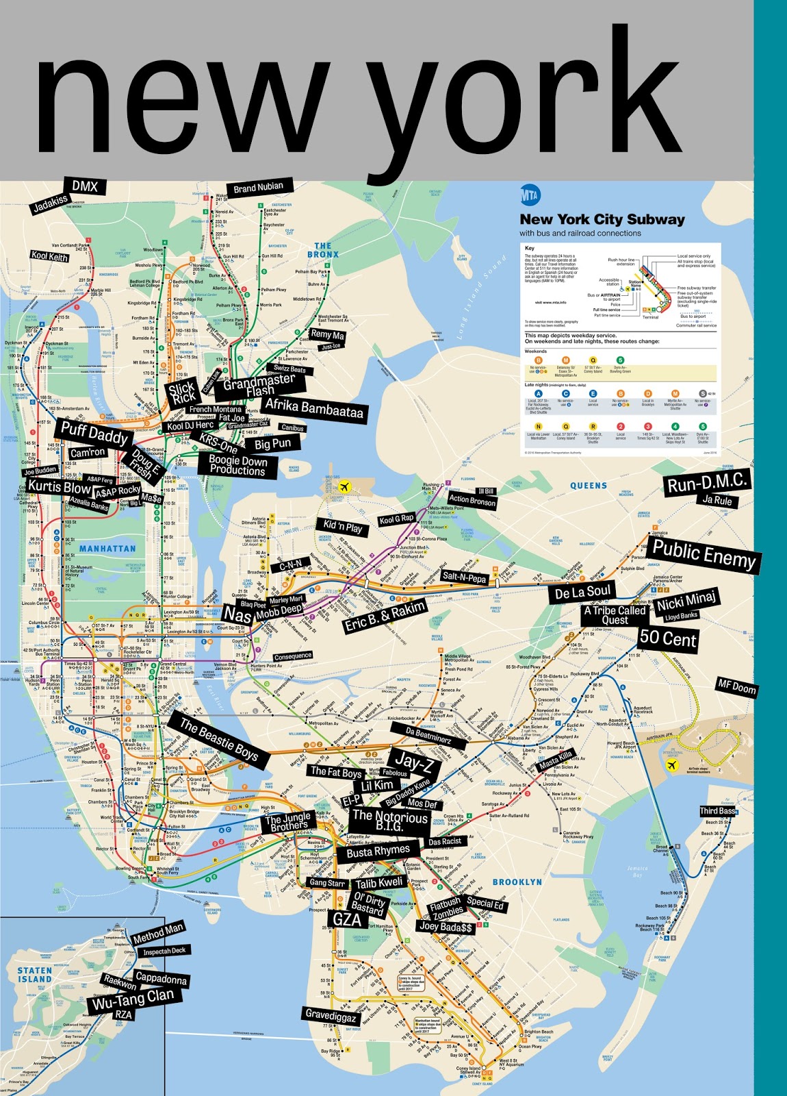 The Luxury Factory: NYC Rap Map