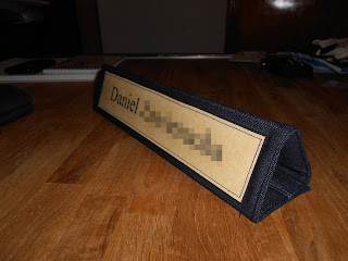 Sewing Adventures: Folding Fabric Nameplate