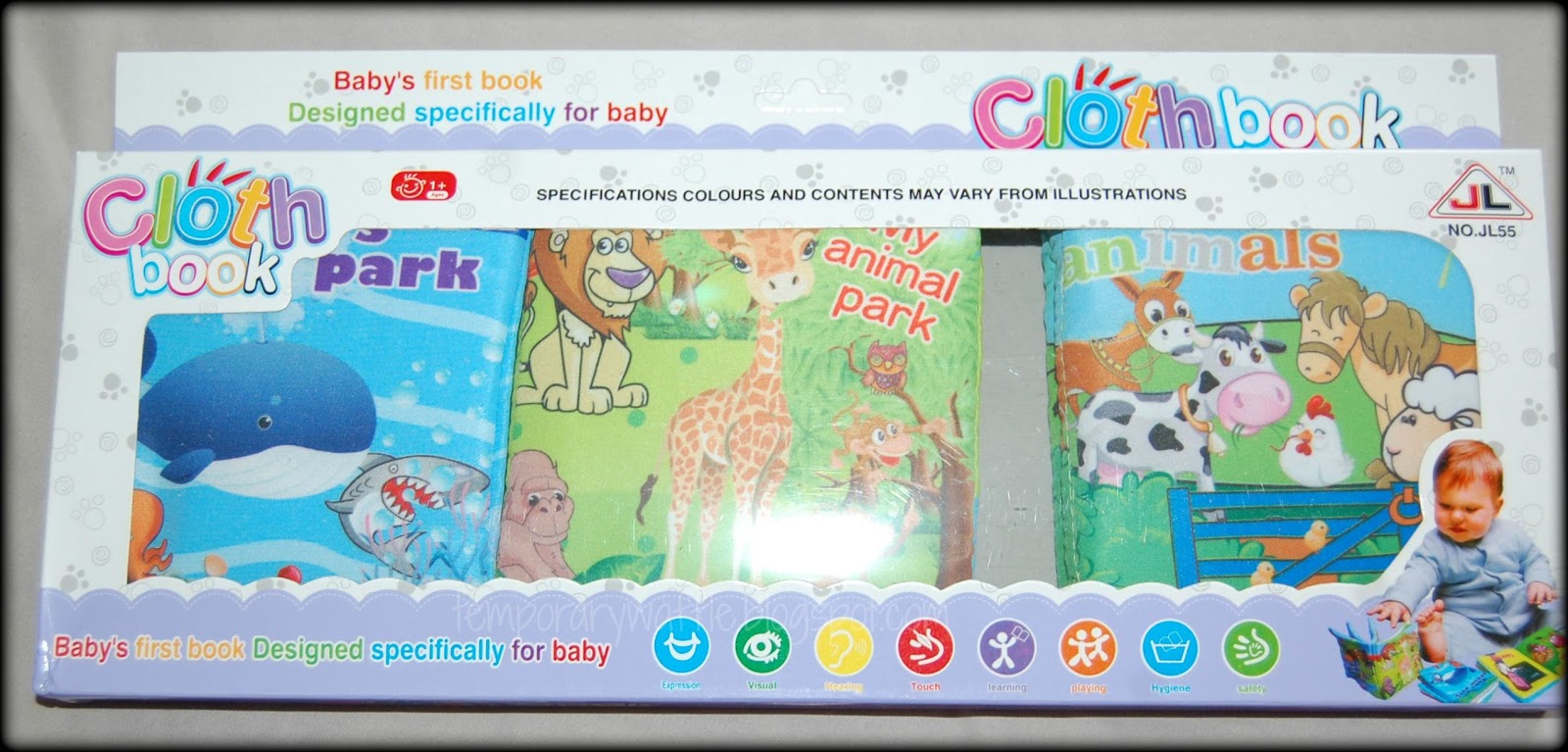 Temporary Waffle: First Year Soft Cloth Baby Books for Infants