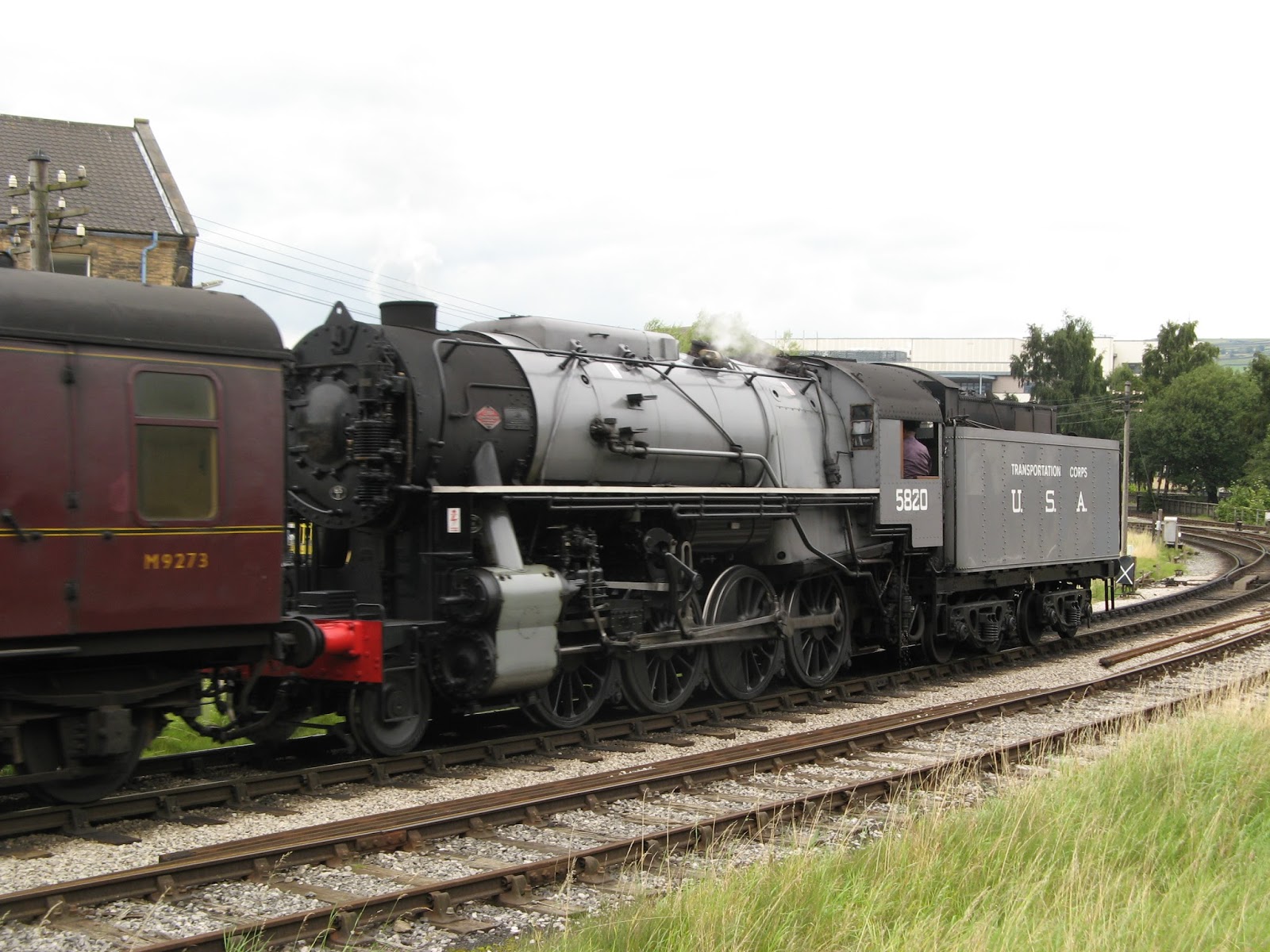 Steam Memories: USA Army Transport Command S160 at Keighley yesterday ...