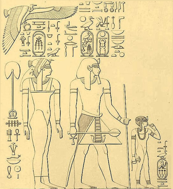 The Ancient Egypt: Hatshepsut's Divine Birth in the Mortuary temple of ...