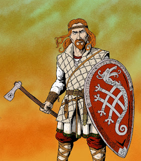 Warriors in art: Slavic warrior by Roland Havran