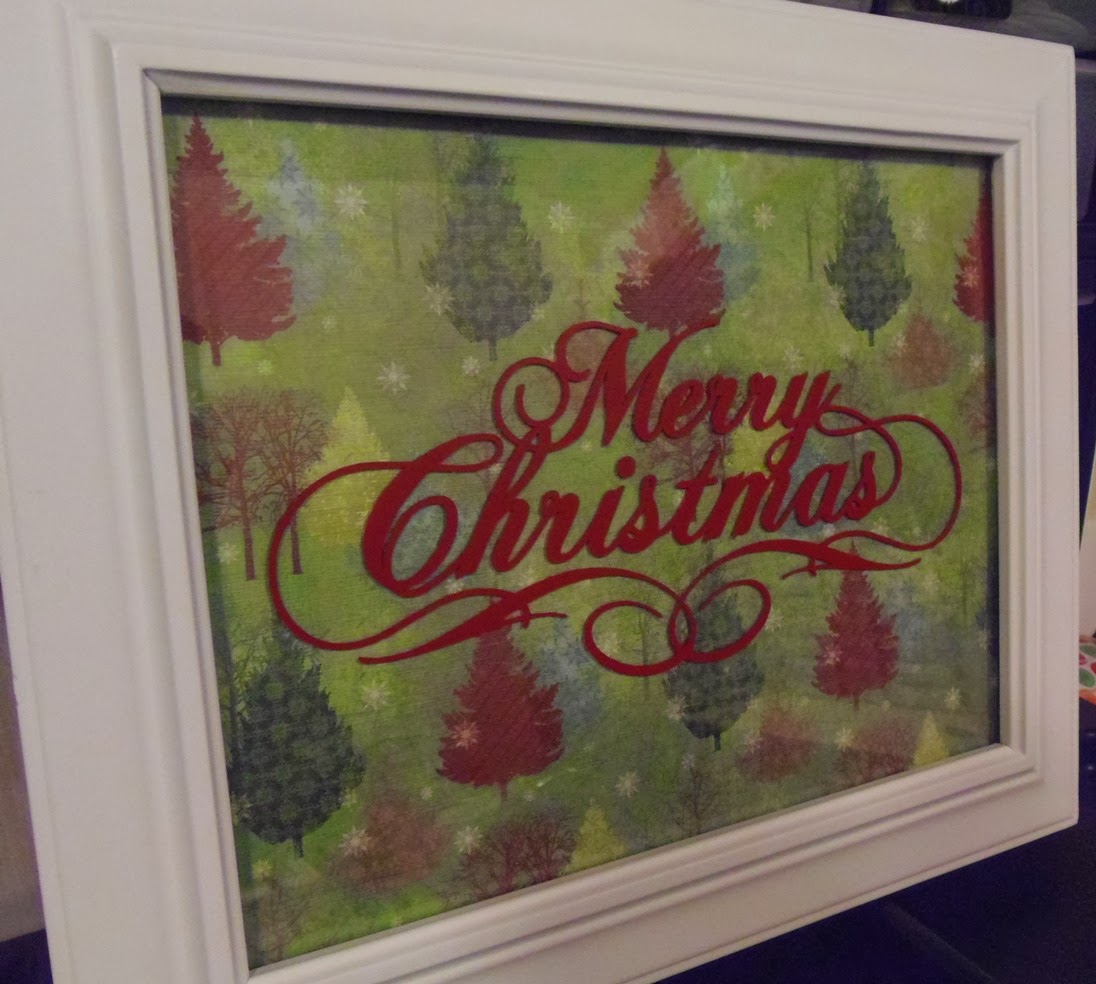 Craft with Bee: 25 Days of Christmas - Simple Christmas Frame